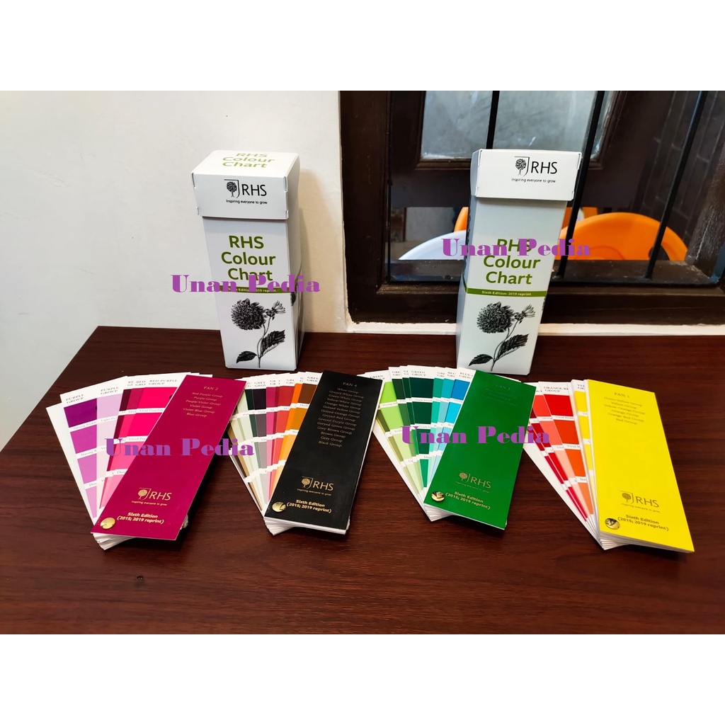 Jual RHS Colour Chart Sixth Edition 2019 Reprint - Buku Bagan Warna ...