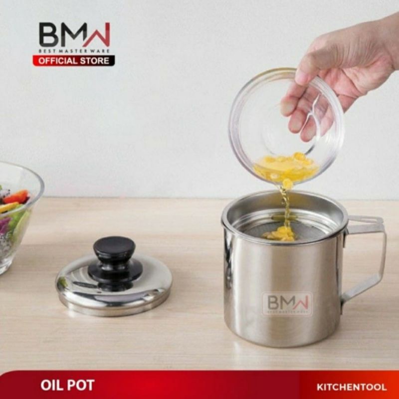 Jual oil pot/wadah minyak/wadah stainless | Shopee Indonesia