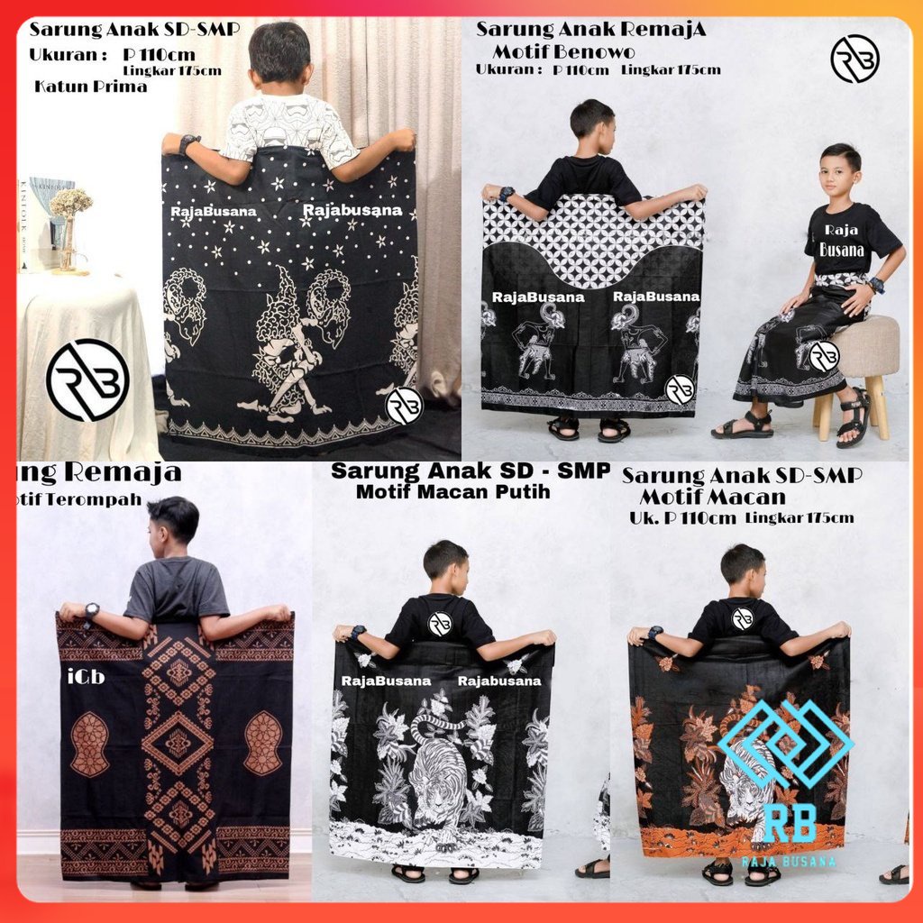 Jual SARUNG ANAK / SARUNG ANAK SD DAN SMP / SARUNG PALAIKAT PALEKAT ...
