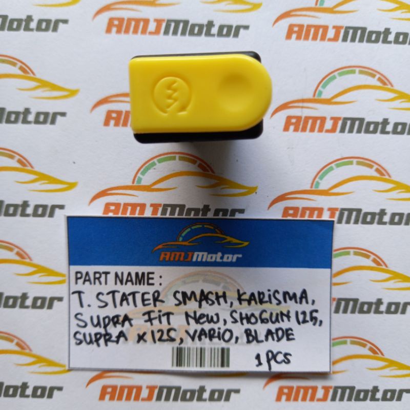 Jual [1pcs]Tombol stater kuning Supra/Beat karbu/Karisma/Revo lama/smas ...