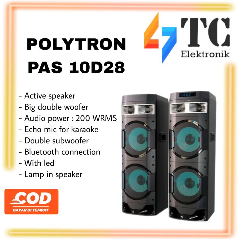 Jual Polytron Speaker Audio Pas 10d28 Usb Bluetooth Shopee Indonesia