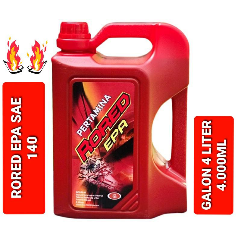Jual OLI RORED EPA / HDA SAE 140, GEAR BOX / GARDAN KEMASAN GALON 4 ...