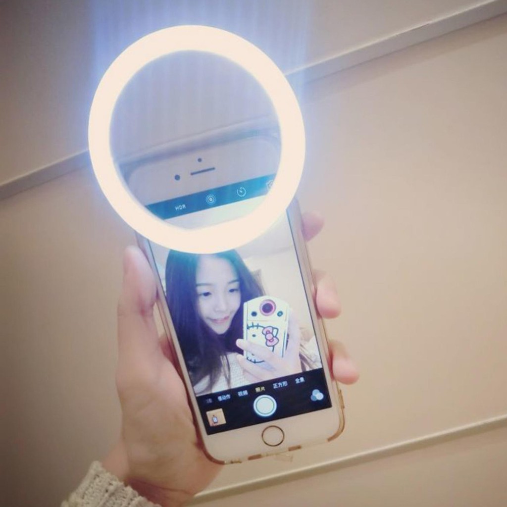 Jual RING LIGHT SELFIE LED MINI HANDPHONE (PAKAI BATERAI) | Shopee ...