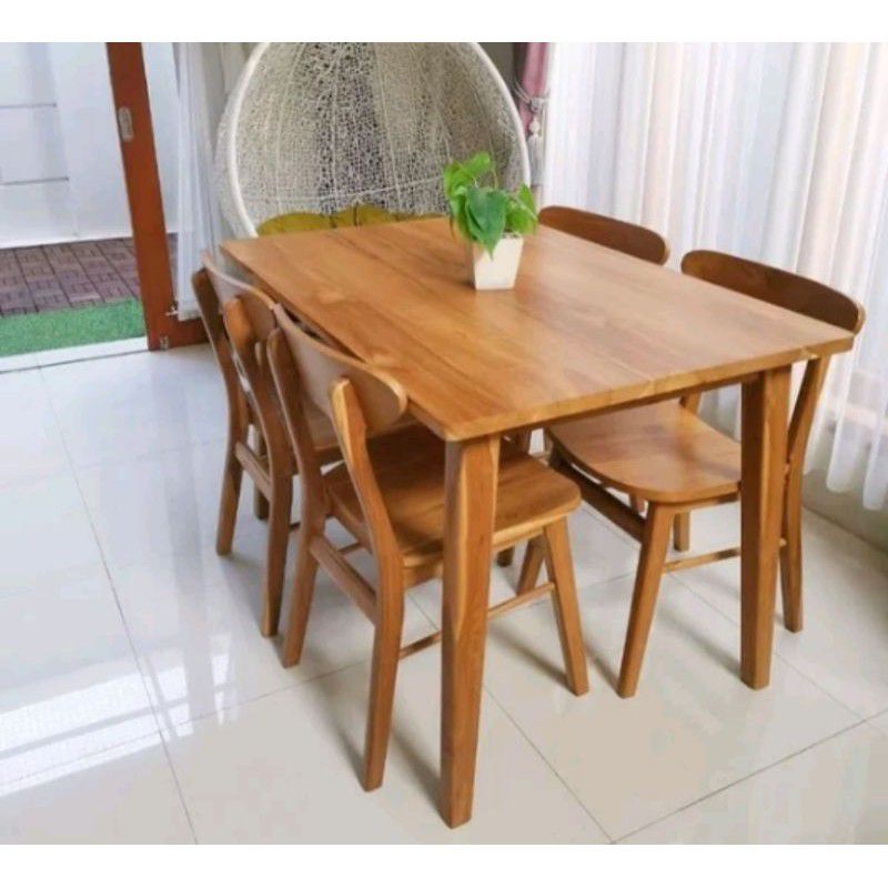 Jual Meja Makan Minimalis jati | Shopee Indonesia