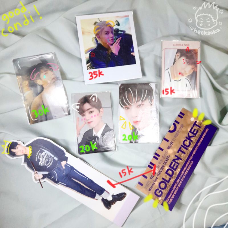 Jual Photocard pc polaroid standee nct jungwoo wanna one under19 ...
