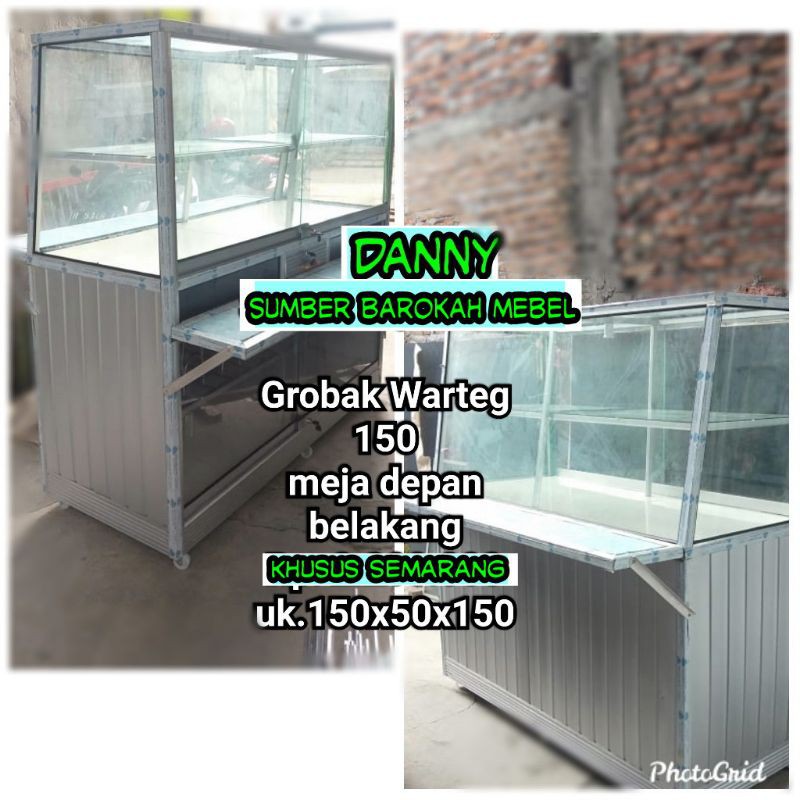Jual Gerobak Etalase warteg / rumah makan / Etalase nasi - Bahan ...