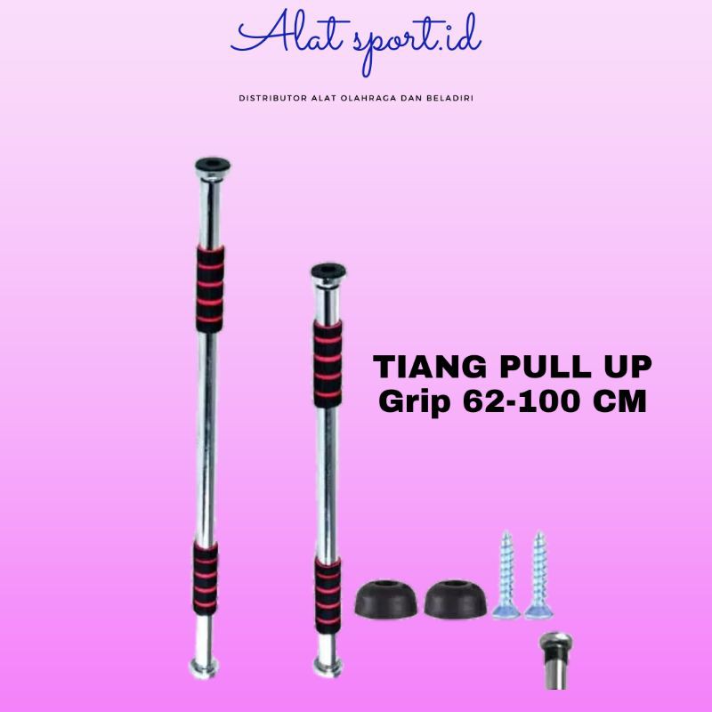 Jual Tiang Latihan Pull Up Pintu Pattern Grip 62-100cm Black | Shopee ...