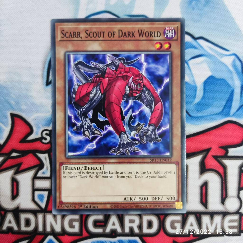 Jual yugioh scarr scout of dark world SR13 common 1st original | Shopee ...