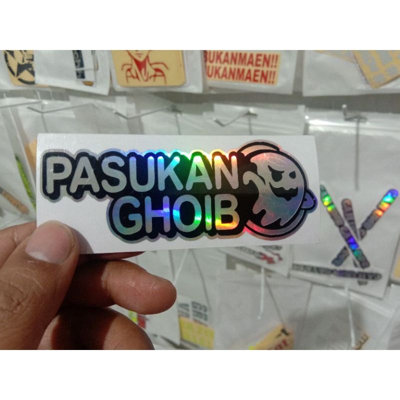 Jual sticker pasukan ghoib hologram | Shopee Indonesia
