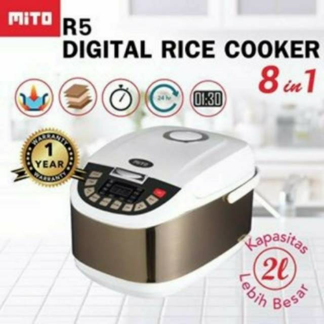 Jual MAGIC COM MITO R5 PLUS DIGITAL RICE COOKER | Shopee Indonesia