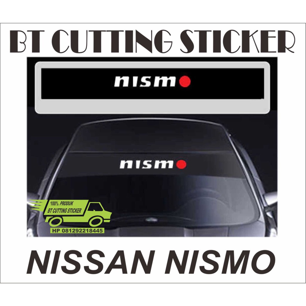 Jual BT STICKER MOBIL NISMO STIKER KACA MOBIL NISSAN NISMO STIKER MOBIL ...