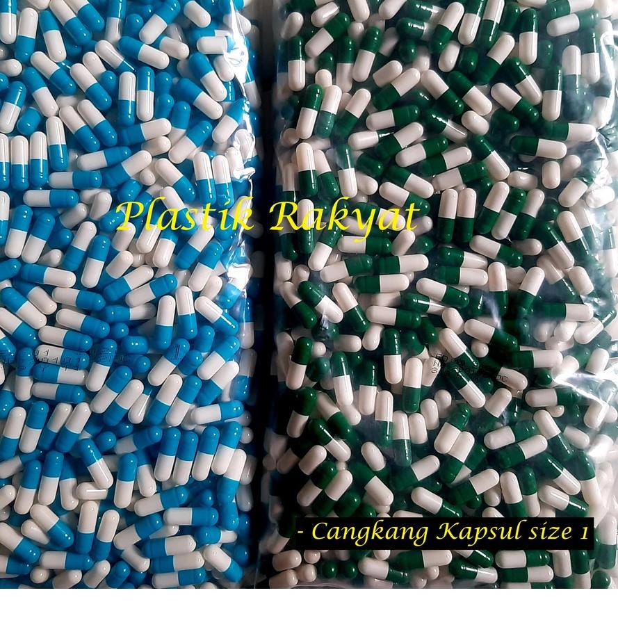 Jual Terbaru! Cangkang Kapsul Ukuran 1 Warna Warni / Kapsul Kosong ...