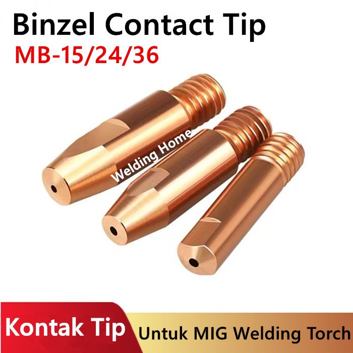 Jual 10Pcs MB15 MB24 MB36 Kontak Contact Tip M6×25 M6×28 M8×30 0.8mm 1 ...