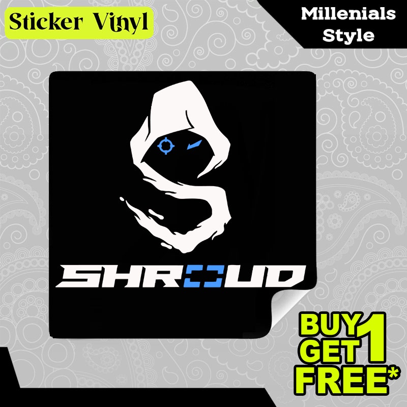Jual Stiker Sticker Shroud Logo Gaming Streamer Twitch Aesthetic Bahan ...