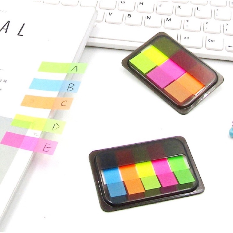 Jual [BISA COD] Stick notes 5 strip black pack (baca deskripsi ...