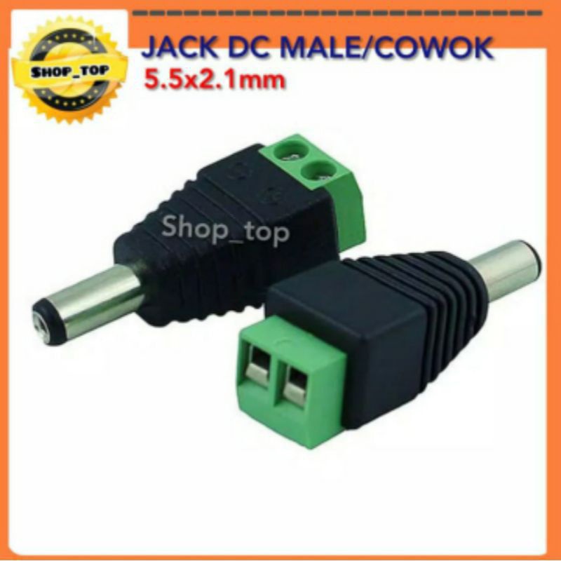 Jual Konektor DC / Jack Konektor Dc Male - Cowok untuk Adaptor atau Kamera | Shopee Indonesia