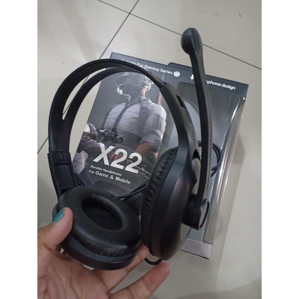 Jual HEADPHONE GAMING X22 pro / X11 / HEADSET GAMING + MICROPHONE ...