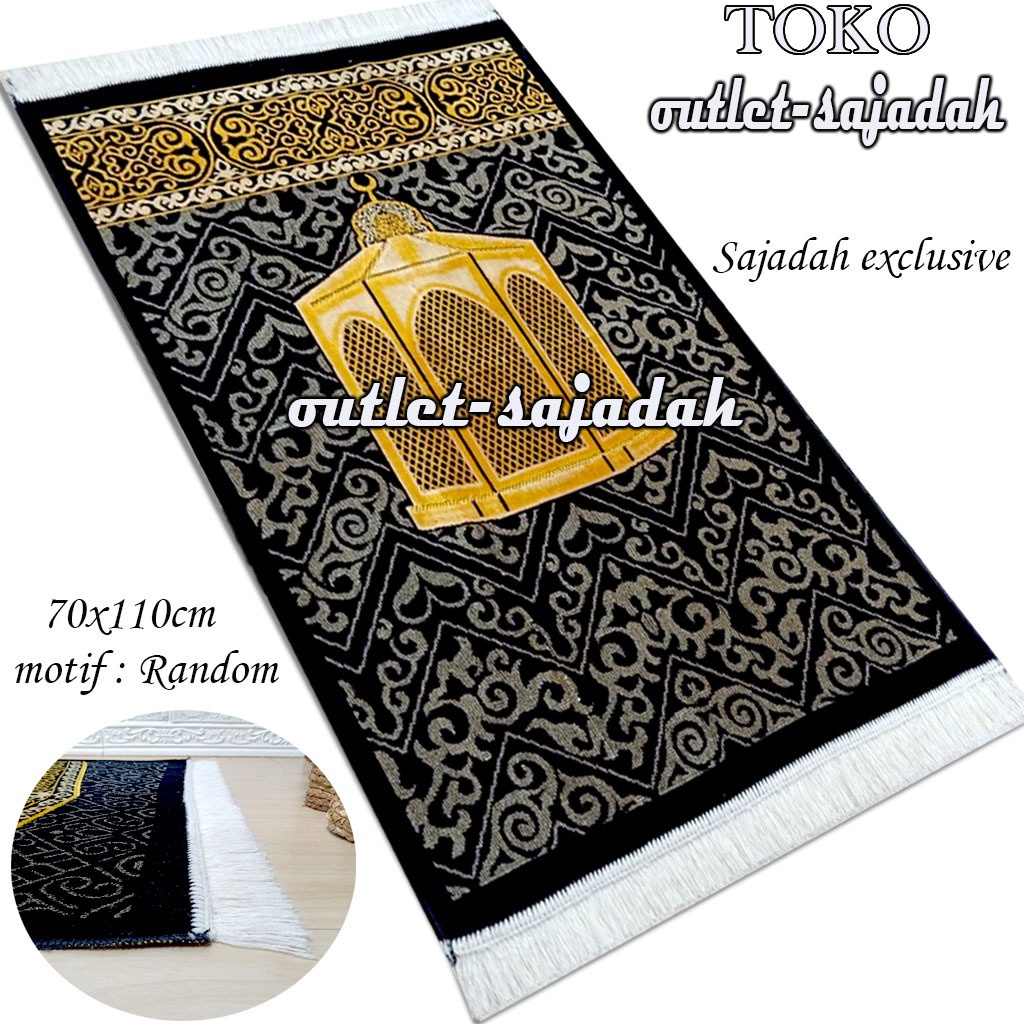 Jual Sajadah Turki Dewasa Exclusive/Motif Kiswah/ukuran 70 cm x 110 cm ...