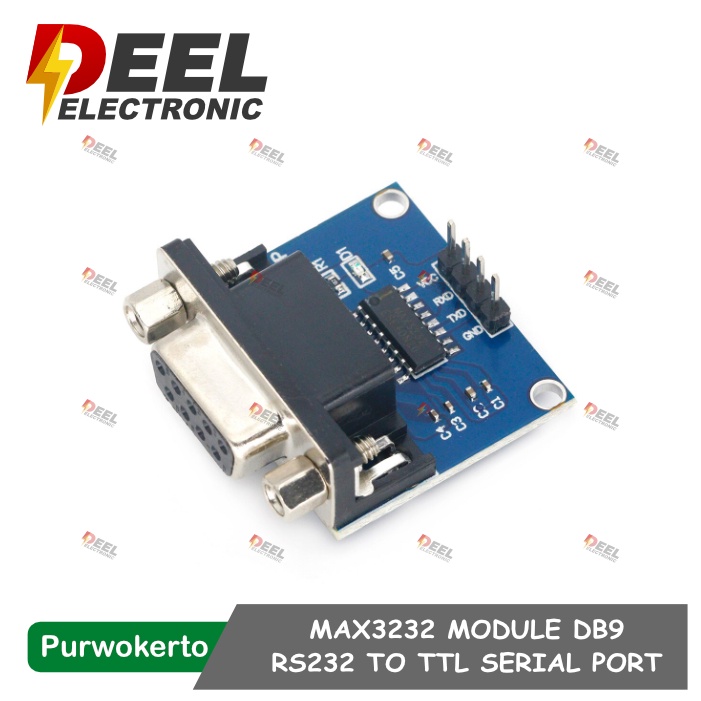 Jual Max3232 Rs232 To Ttl Serial Port Converter Module Female Db9 