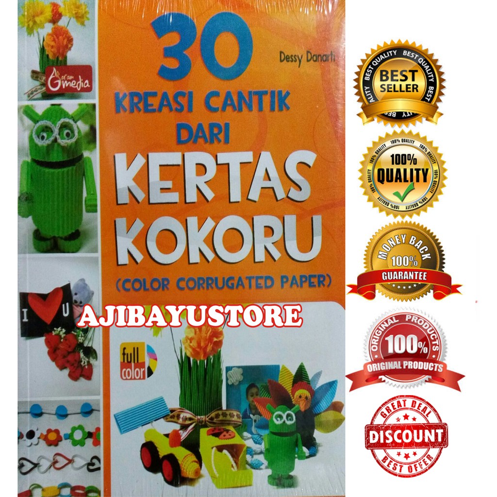 Jual Buku 30 Kreasi Cantik Dari Kertas Kokoru Color Corrugated Paper ...