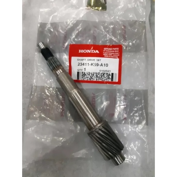 Jual Drive shaft 18T K59 As pully CVT Vario 150 LED ESP Original AHM | Shopee Indonesia