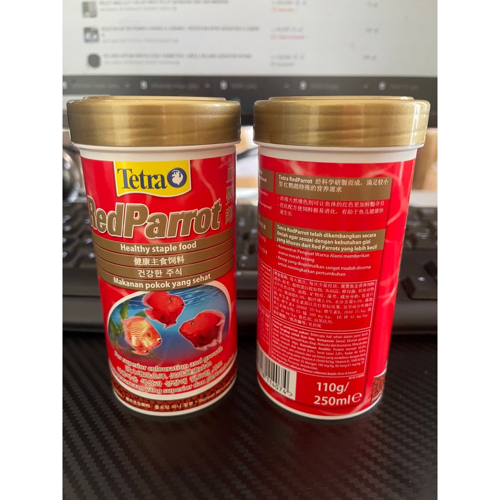 Jual TETRA RED PARROT 110gr / 250ML MAKANAN PAROT MADE IN GERMANY ...