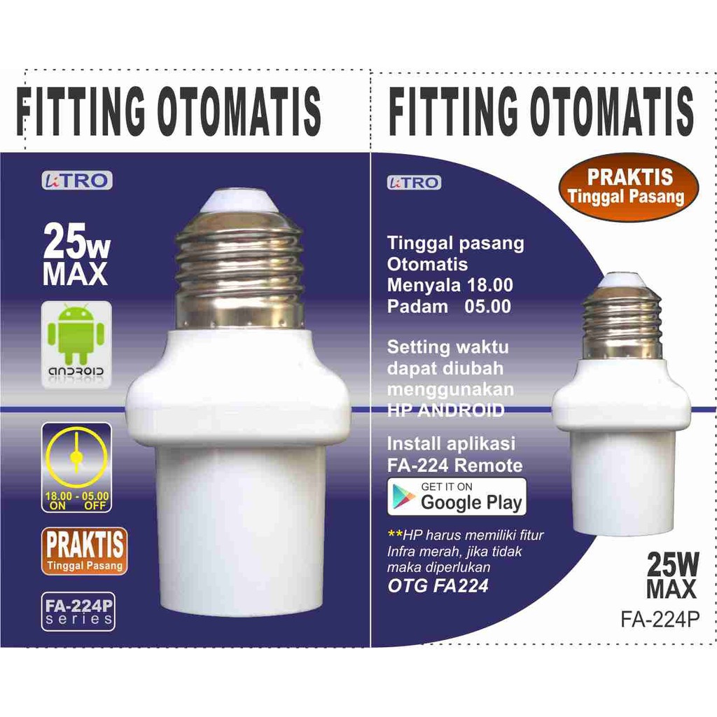 Jual Fitting lampu otomatis dengan timer | Shopee Indonesia