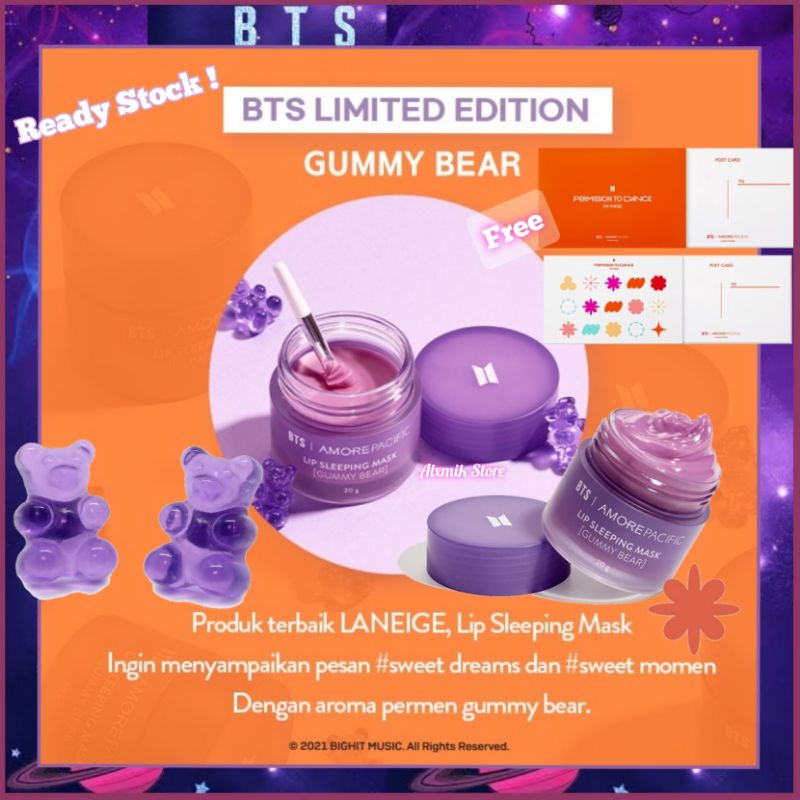 Jual Langsung Kirim Laneige Lip Sleeping Mask BTS Limited Edition 20g ...