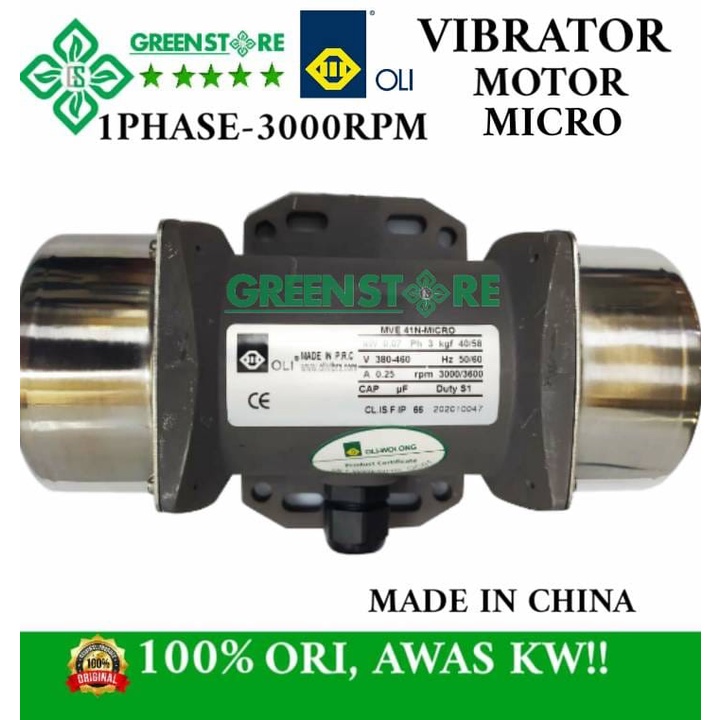 Jual OLI VIBRATOR MVE-200/3M 1PHASE 210WATT 3000RPM IP66 MOTOR MICRO | Shopee Indonesia