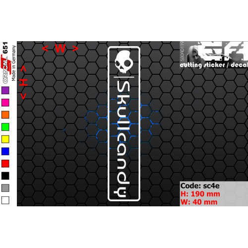 Jual ea cutting sticker / decal Code: sc4e ( skullcandy ) | Shopee ...