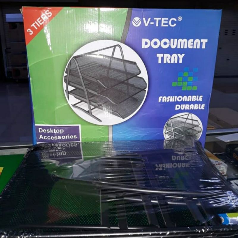 Jual Rak Kertas Besi 3 Susun / Document Tray 3 Tiers | Shopee Indonesia
