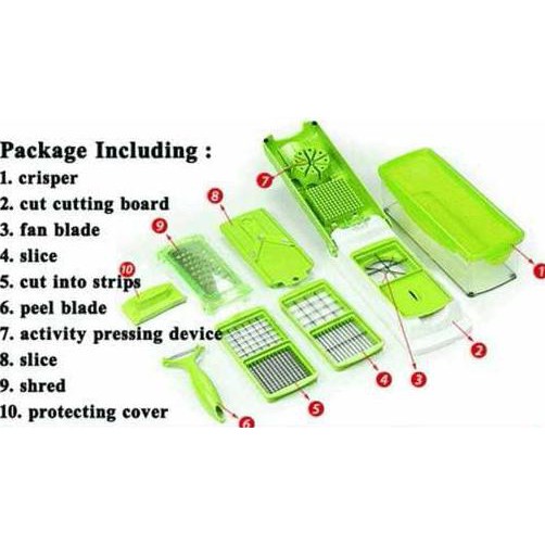 Jual GENIUS NICER DICER PLUS MULTIFUNGSI CHOPPER KITCHEN ALAT POTONG ...
