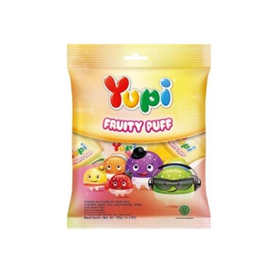 Jual Yupi Permen Gummy Fruity Puff 3 x 120 gr | Shopee Indonesia