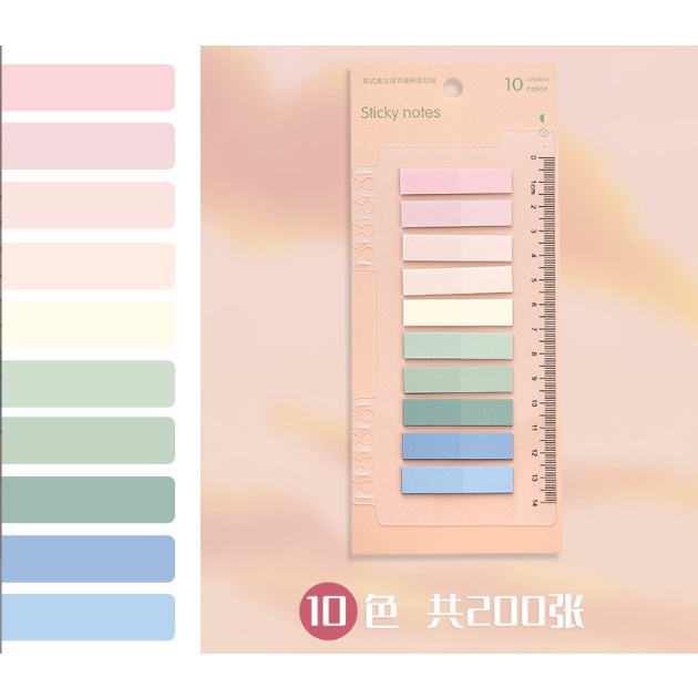 Jual 200 Lembar Sticky Note Warna Neon / Pastel / Macaron / Morandi ...