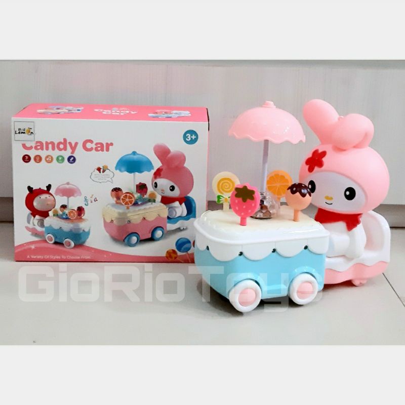 Jual Mainan Ice Cream Cart Candy Car Shop Sweet Musik Lampu / My Melody ...