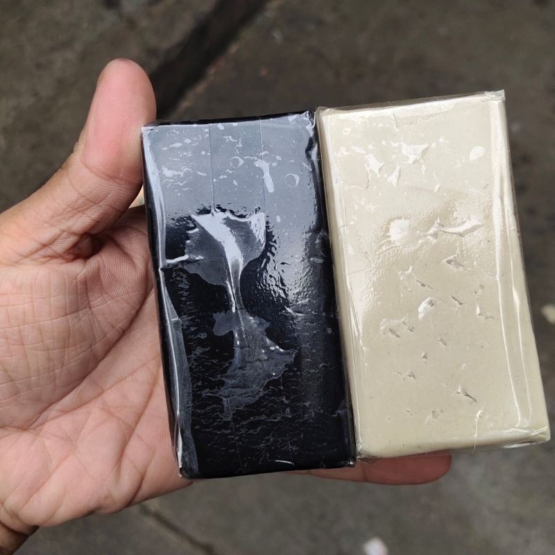 Jual LILIN MAINAN/ Plastisin Besar HITAM atau PUTIH | Shopee Indonesia