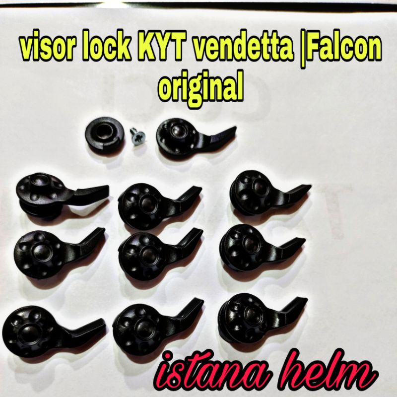 Jual VISOR LOCK|pengunci kaca helm KYT VENDETTA| FALCON ORIGINAL ...