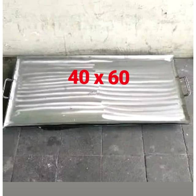 Jual Wajan persegi plat besi kuat panggangan roti bakar sosis burger ...