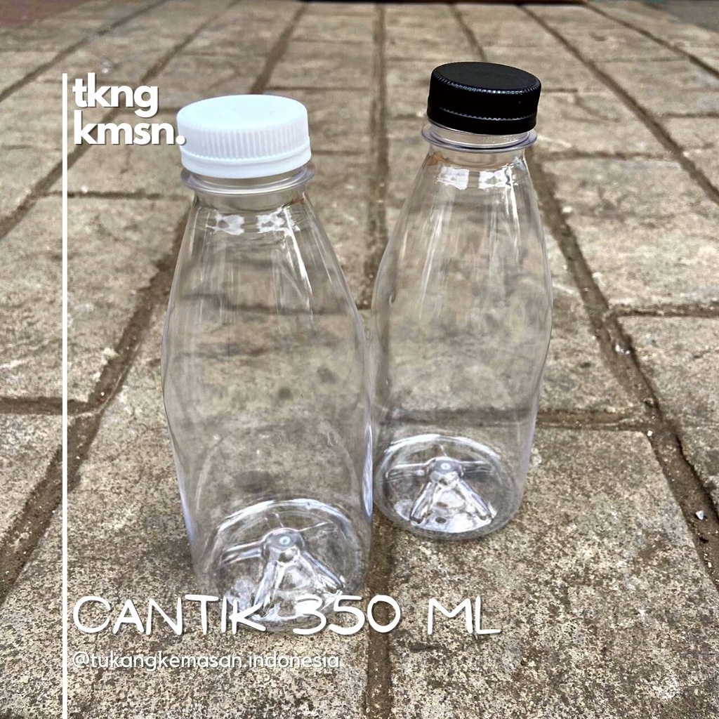 Jual (isi 15 pcs) Botol Cantik 350 ML / Botol Susu / Botol Jus / Botol ...
