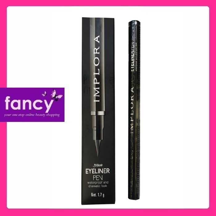 Jual Implora Eyeliner Pen Waterproof Dramatic Look Black | Shopee Indonesia