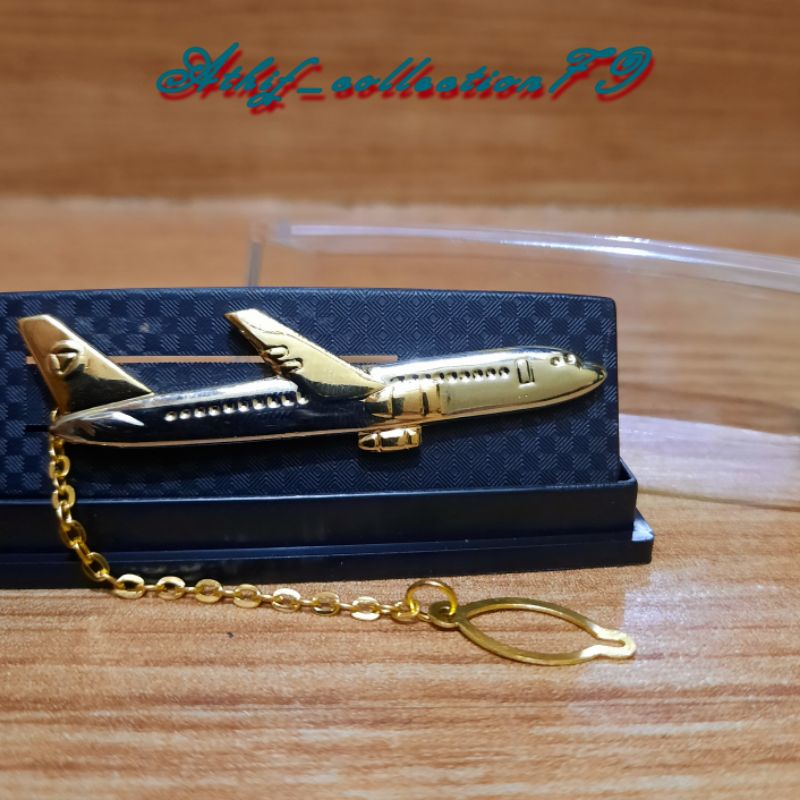 Jual Penjepit Dasi Pesawat Jepitan Dasi + Box Dasi | Shopee Indonesia