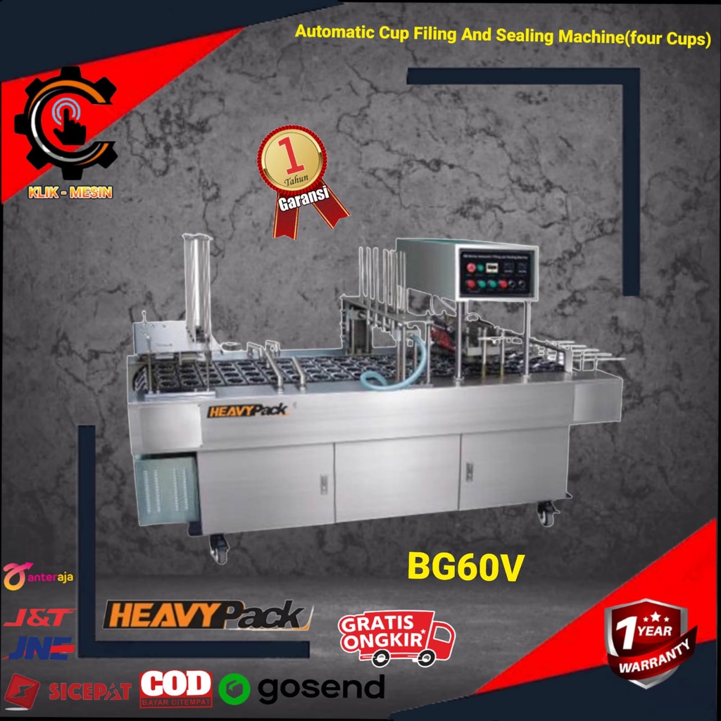 Jual Mesin Cup Seal AMDK Otomatis Potong, Pengisi dan Segel Otomatis ...