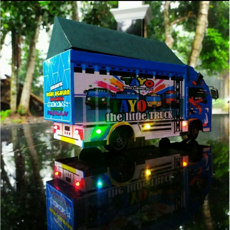 Jual Miniatur Truck Oleng Motif TAYO / Miniatur Truk | Shopee Indonesia