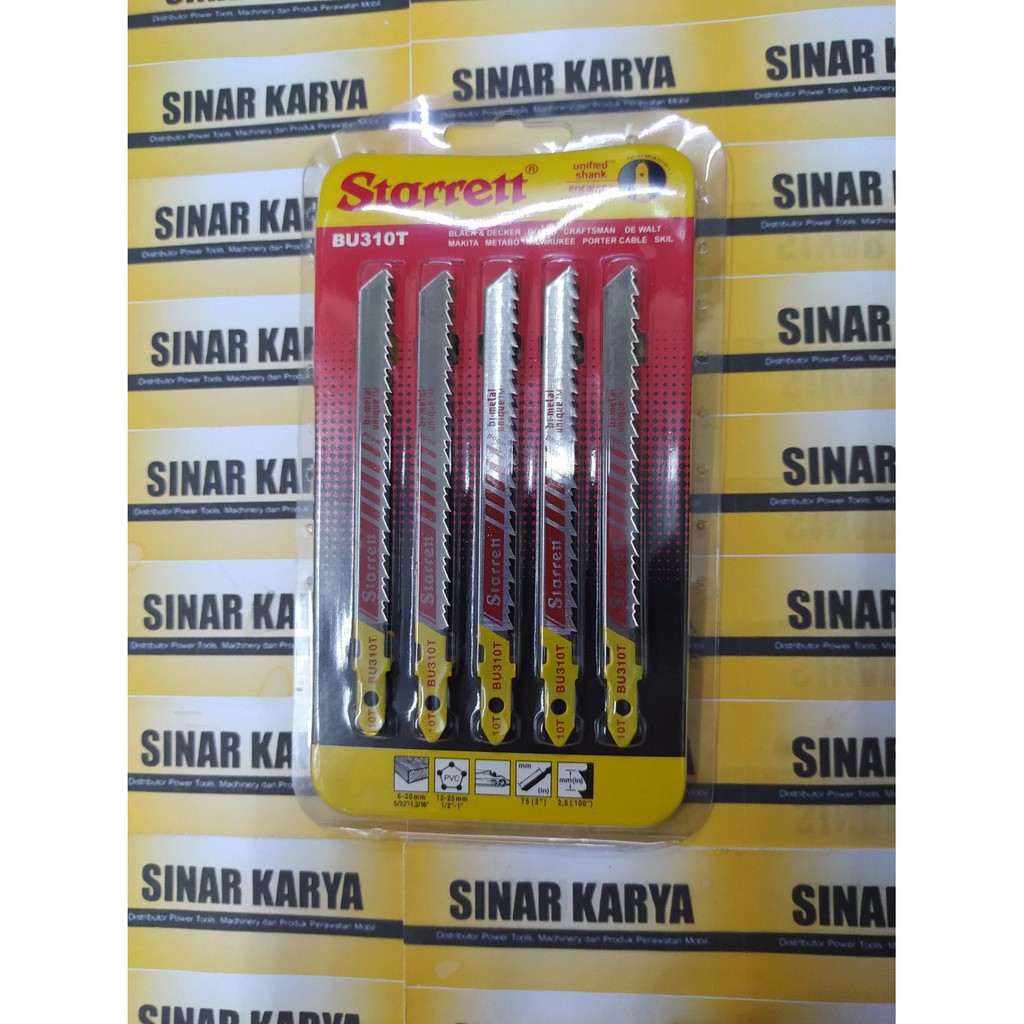 Jual STARRETT BU 310T Set Mata Jig Saw Gergaji ORIGINAL Wood Kayu ...