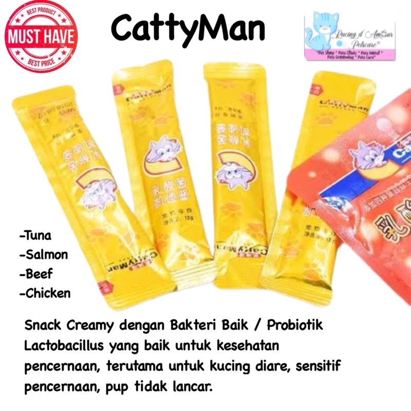 Jual 1stick Catty Man Lactobacillus kesehatan pencernaan bagus untuk ...