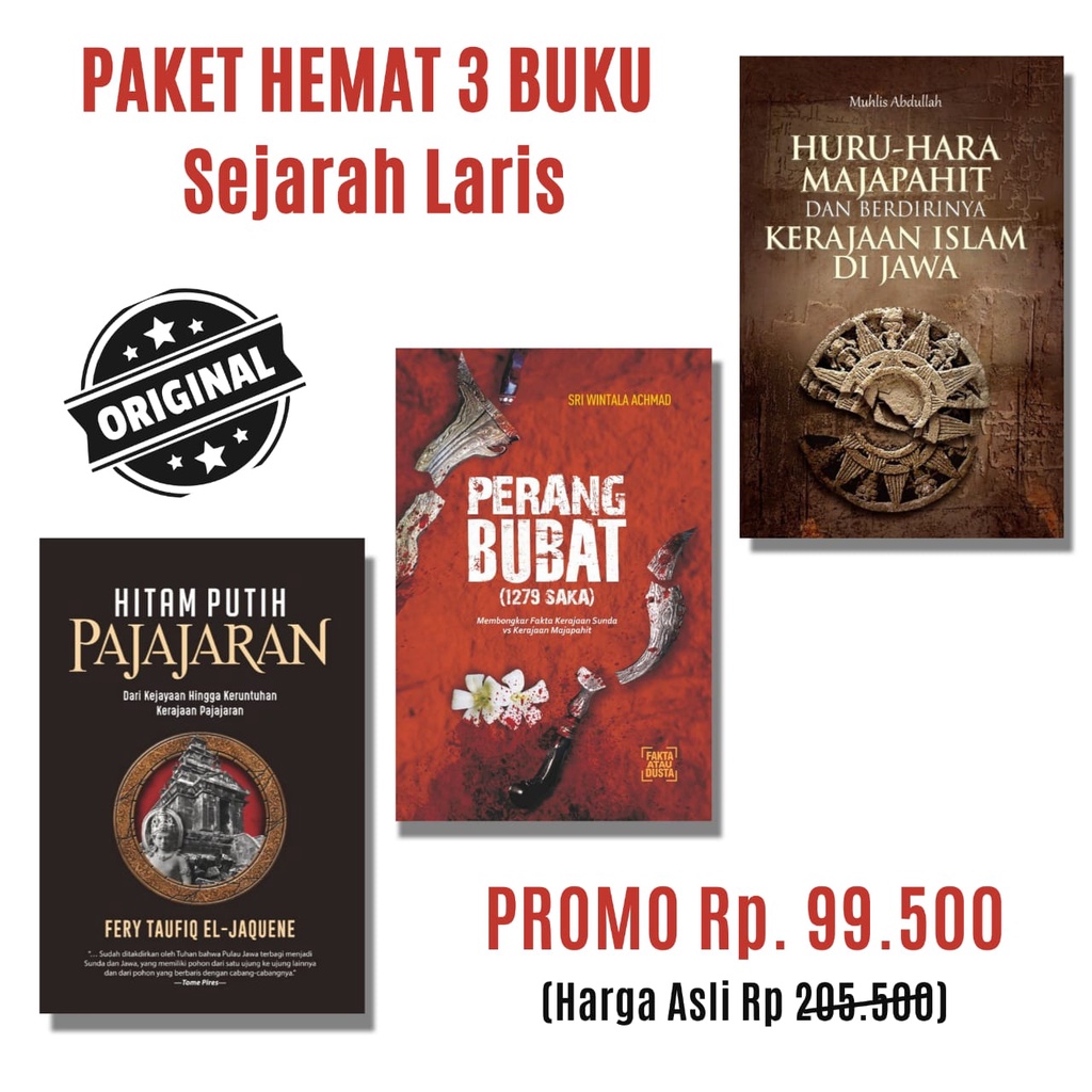 Jual Araska Publisher - Paket Hemat 3 Buku Sejarah Laris : Hitam Putih Pajajaran, Perang Bubat ...