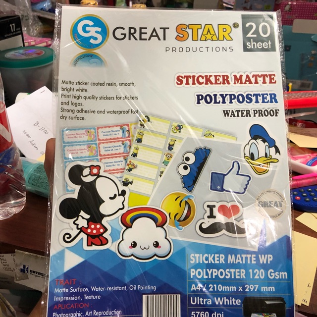 Jual Stiker polyposter mate | Shopee Indonesia