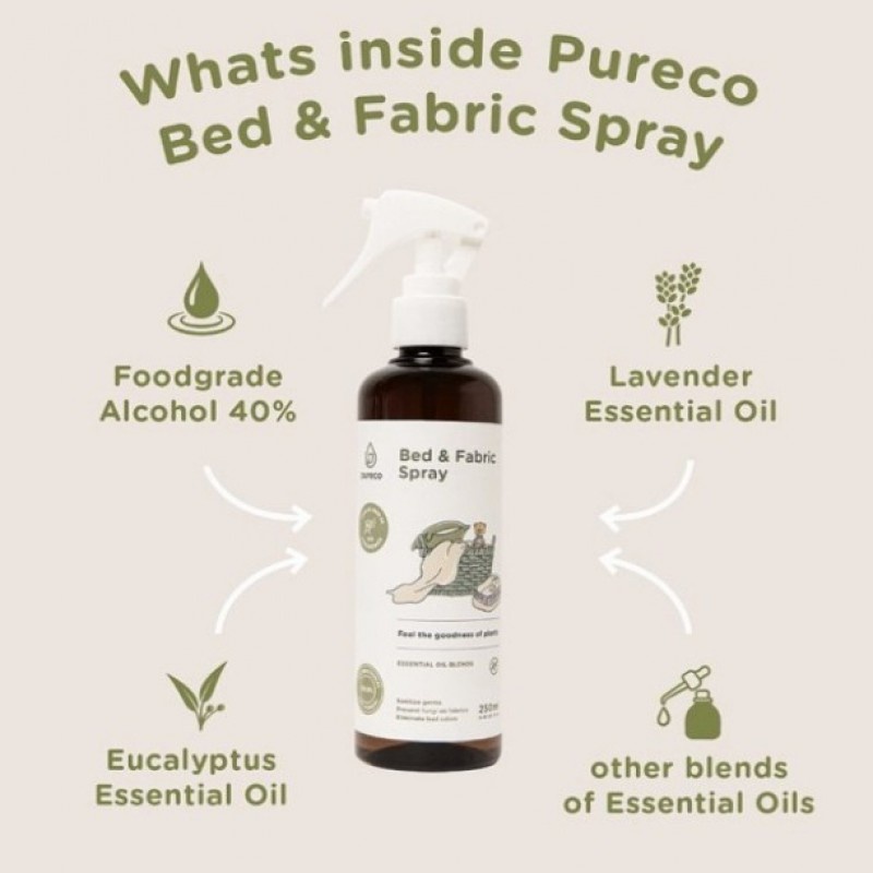 Jual Pureco - Bed and Fabric Spray 250ml | Shopee Indonesia