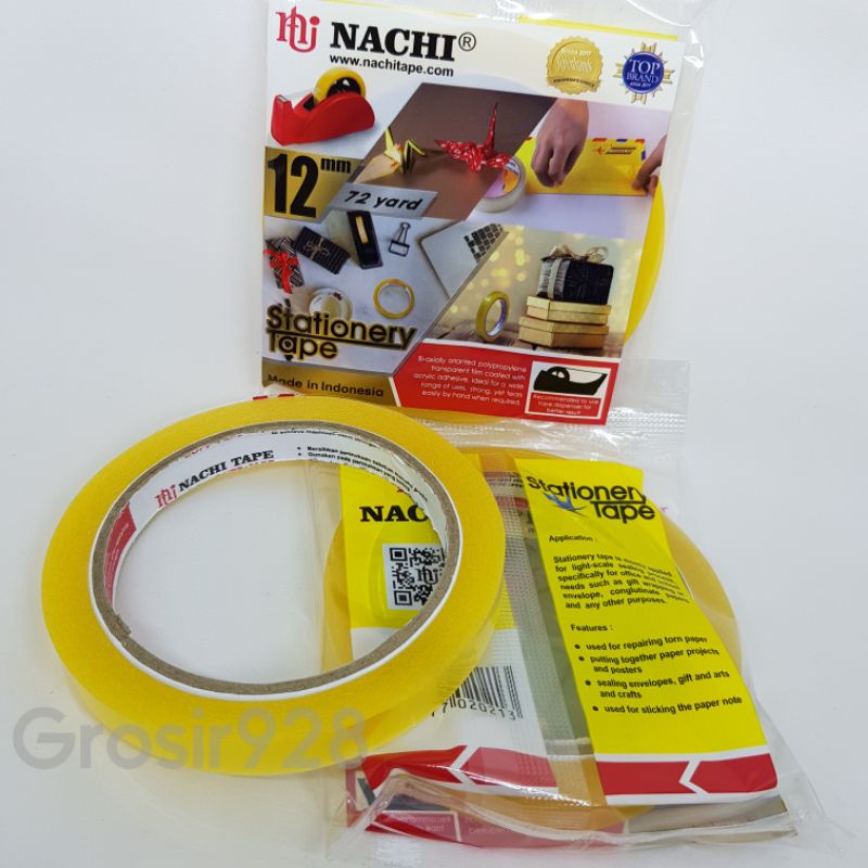 Jual Selotip / Solatip / Isolasi / Stationery Tape Nachi Tape 12 mm / ½ ...