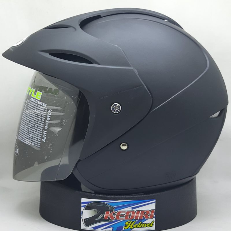 Jual Helm HIU NICO Half face Original Visor Smoke Niko | Shopee Indonesia